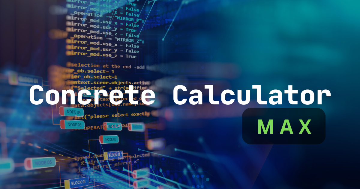 Concrete Calculator — Free Volume, Bags & Cost Estimator — Concrete ...